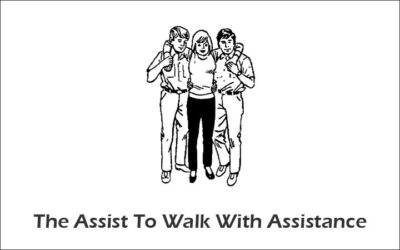 Assist To Walk One Man Carries for Emergency Rescue and First Aid